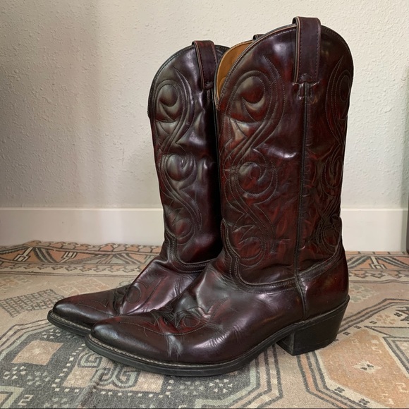 ACME | Shoes | Acme Vintage Leather Cowboy Boots Mens D | Poshmark